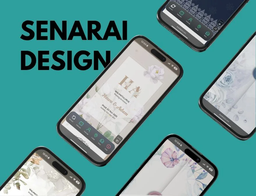 Senarai Design Kad Undangan Digital - Simple & Luxury | Ikriza Invite